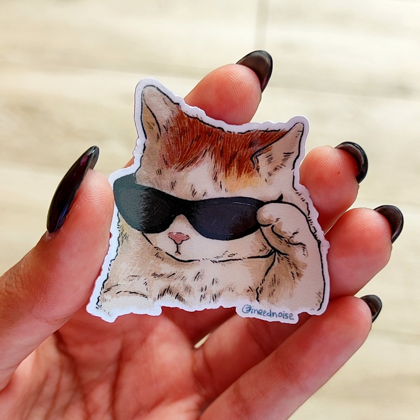 Sticker - Gato Cool – ineednoise