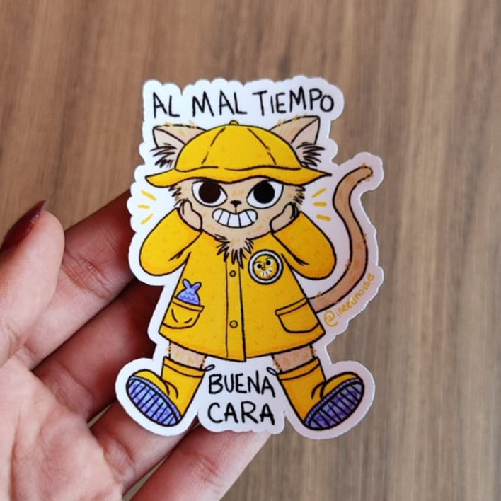Sticker - Gato con Capote – ineednoise