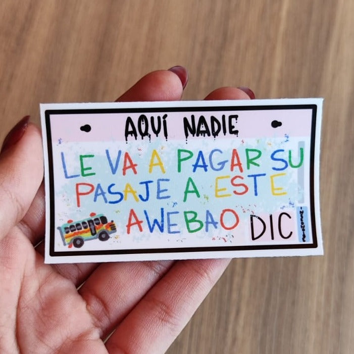 Sticker - Placa – ineednoise